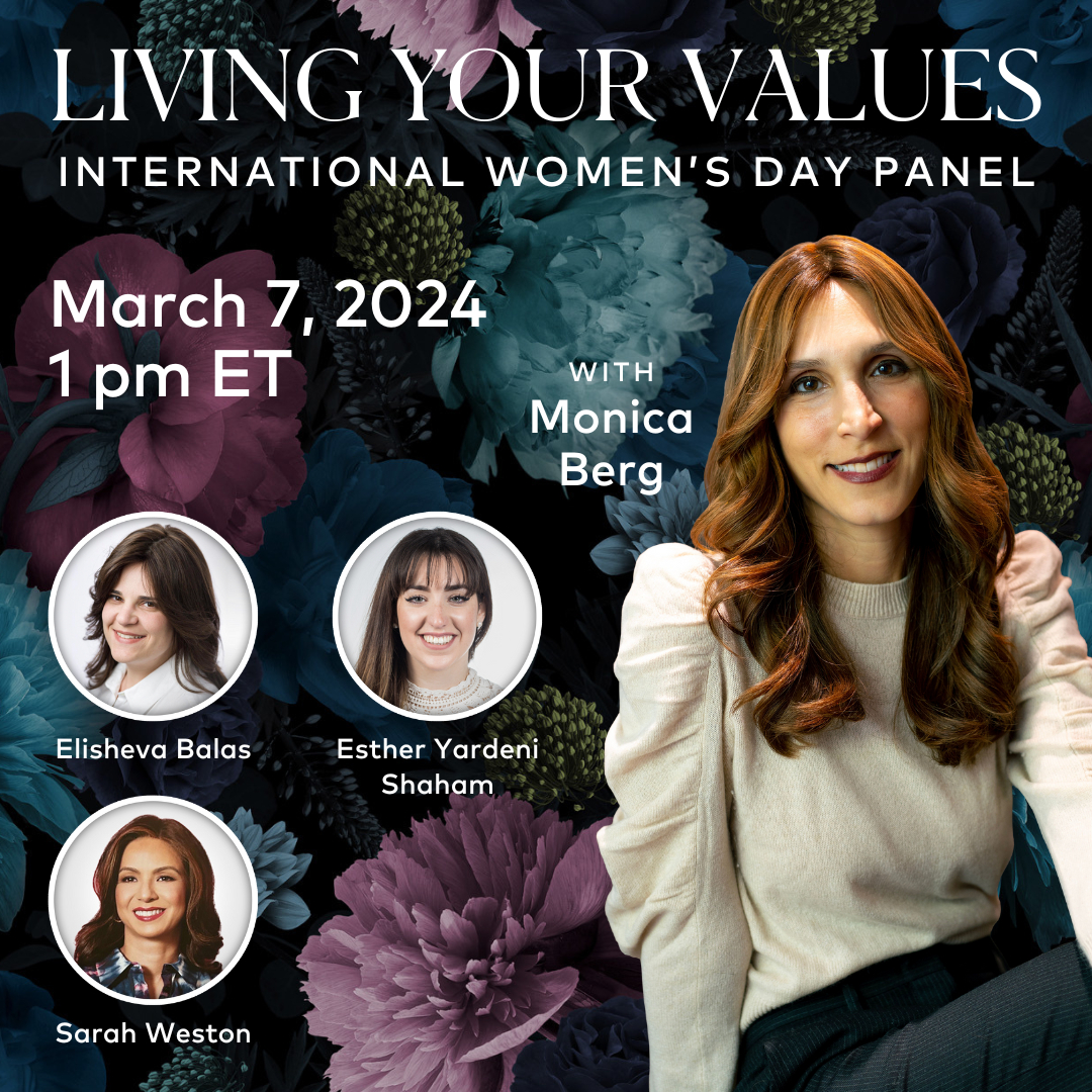 Living Your Values: International Women’s Day Panel with Monica Berg ...